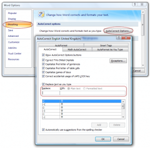 AutoCorrect and AutoText | Lexdis 2.0