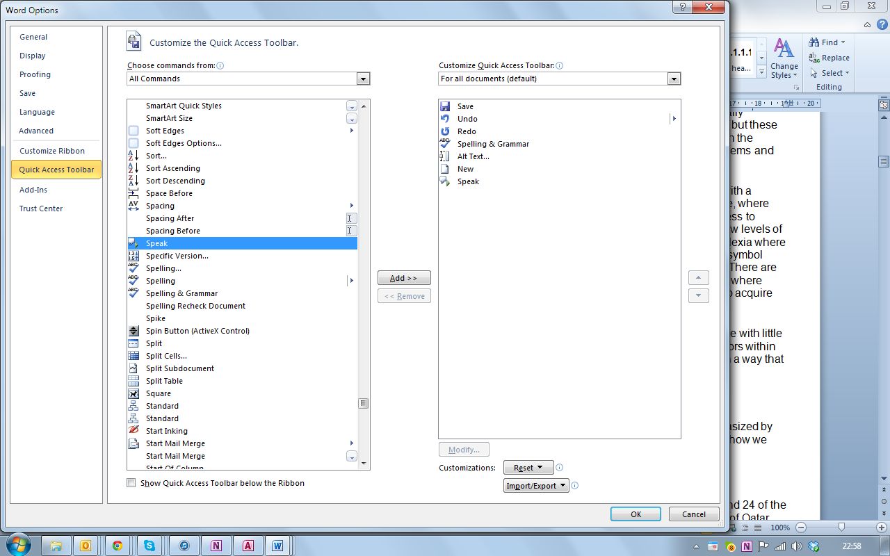 speech output | Lexdis 2.0
