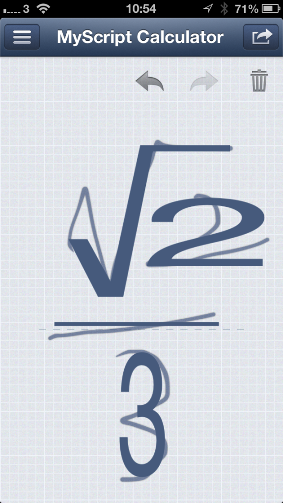 MyScript Calculator for handwritten calculations | Lexdis 2.0
