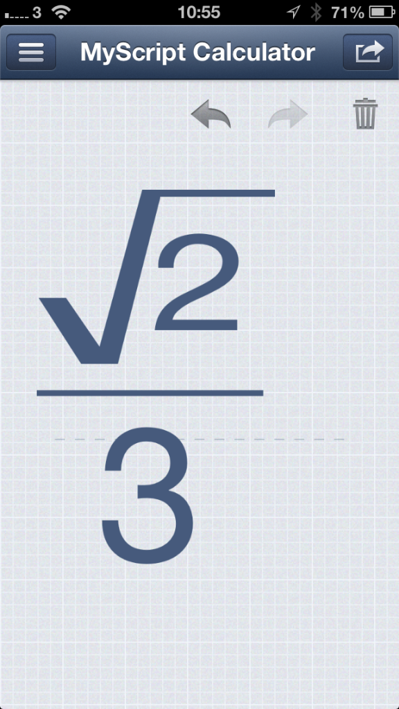 MyScript Calculator for handwritten calculations | Lexdis 2.0